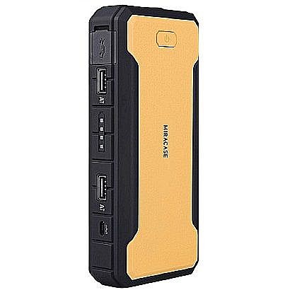 סוללת גיבוי + סוללת חירום ניידת להתנעת הרכב בנפח 12,000mAh מדגם Power Bank מבית Miracase ...