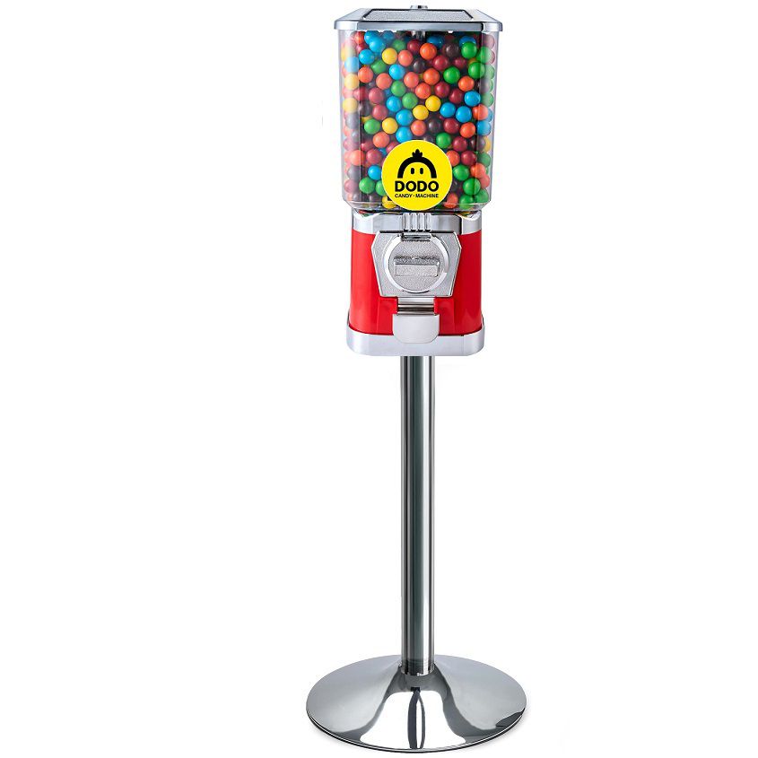 מכונת מסטיקים כולל מעמד מדגם Gumball Vending Machine מבית DODO (צבע ...